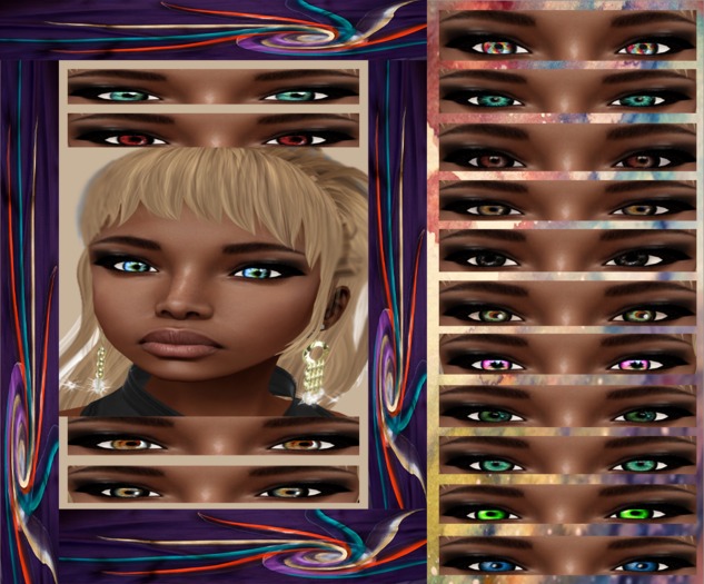 Second Life Marketplace - Mega pack Realistic eyes 17 PNG files+17 eyes ...