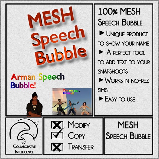 Second Life Marketplace - ! ~Arman Speech Bubble~