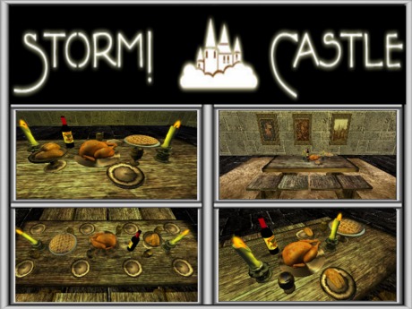 Second Life Marketplace - Storm! Castle - Dining Room Set