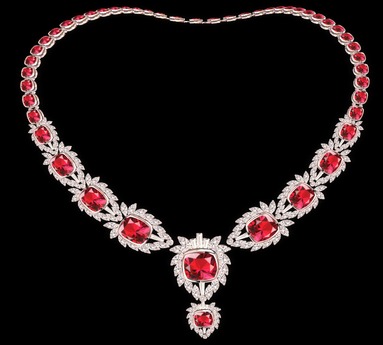 Second Life Marketplace - Diamond Ruby Platinum Necklace