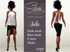 Second Life Marketplace - [Selene Creations] Aida White skirt & top Mesh