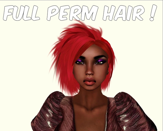 Second Life Marketplace - BuRN FULL PERM hair Sandra red
