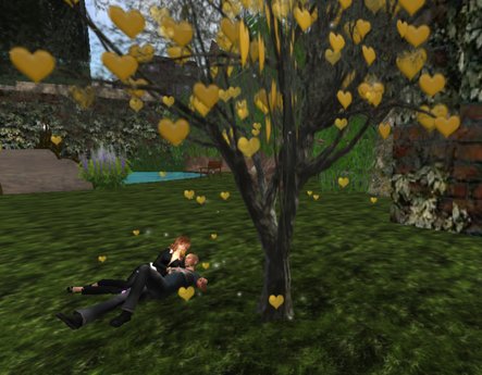 Second Life Marketplace - Cupid Tree (YELLOW) with Bonus Cuddle Animation