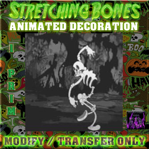 Second Life Marketplace - BBD - Stretching Bones (Animated Decoration/Gift)