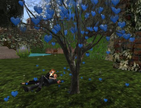 Second Life Marketplace - Cupid Tree (BLUE) with Bonus Cuddle Animation