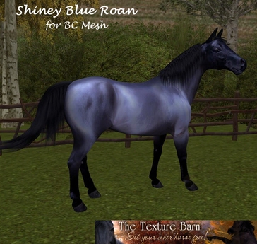 Second Life Marketplace - BC - Shiney Blue Roan Texture Pack