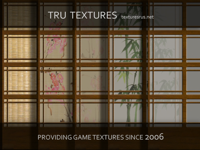 Second Life Marketplace - 18864:Feb 06 - 5 x Japanese Paper Shoji ...