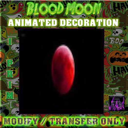 Second Life Marketplace - BBD - Blood Moon (Animated Decoration/Gift)