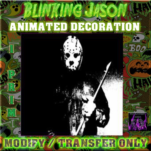 Second Life Marketplace - BBD - Blinking Jason (Animated Decoration/Gift)