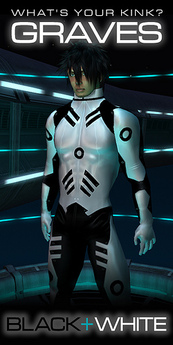 Second Life Marketplace - GRAVES Black And White - male + inclusive ...