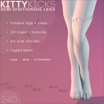 Second Life Marketplace - KittyKicks Semi-Digi Legs