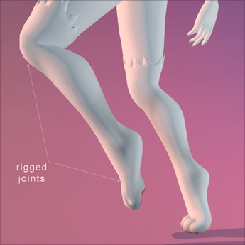 Second Life Marketplace - KittyKicks Semi-Digi Legs