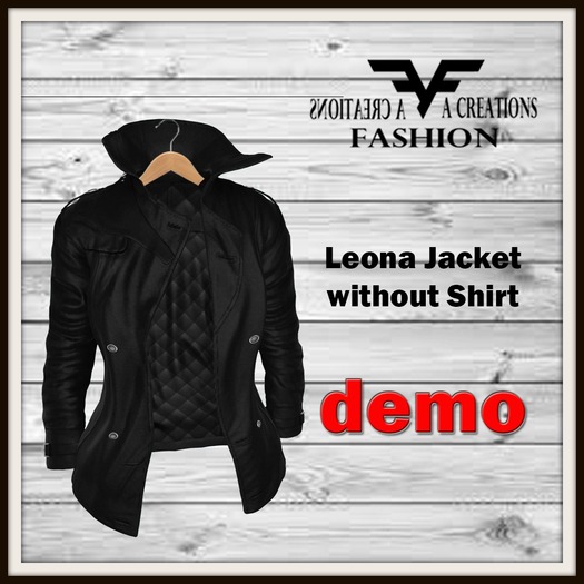 Second Life Marketplace - ::FAC:: DEMO Leona Jacket without Shirt
