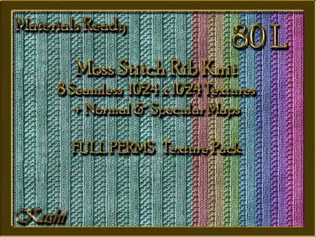 Second Life Marketplace - *Kushi* Moss Stitch Rib Hand Knit Woollen ...