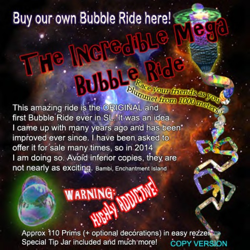 Second Life Marketplace - The Great Bubble Ride, thrilling free ride ...