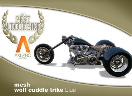 Second Life Marketplace - AXL pro box - Wolf Cuddle Trike - Blue