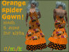 Second Life Marketplace - Orange spider Halloween Gown