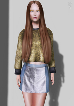 Second Life Marketplace - Emery Two-Tone Skirt Marc DEMO