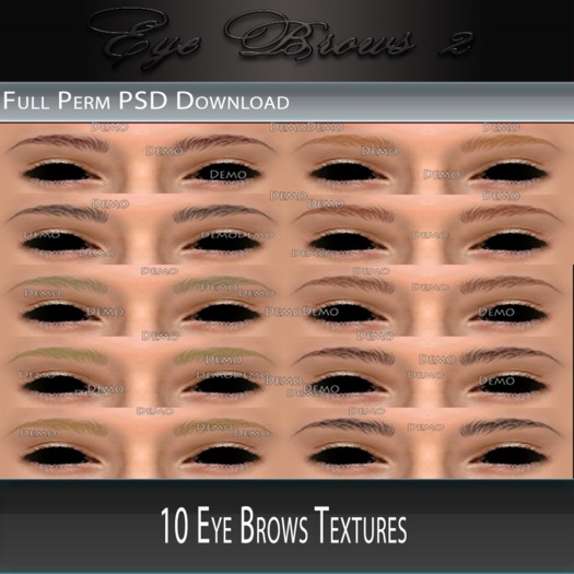 Second Life Marketplace - Eye Brows 2 PSD download *** Full PERM