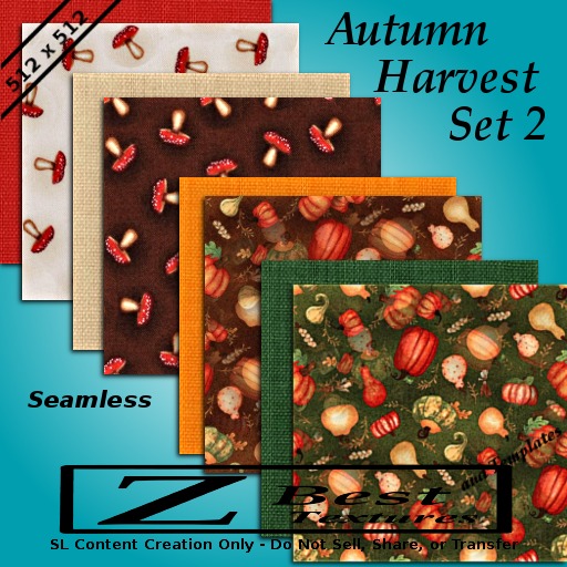 Second Life Marketplace - Z Best Textures - Autumn Harvest 2 Seasonal ...