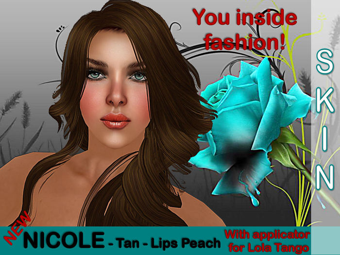 Second Life Marketplace - *ZStore* SKIN NICOLE - Tan - Lip Peach ...