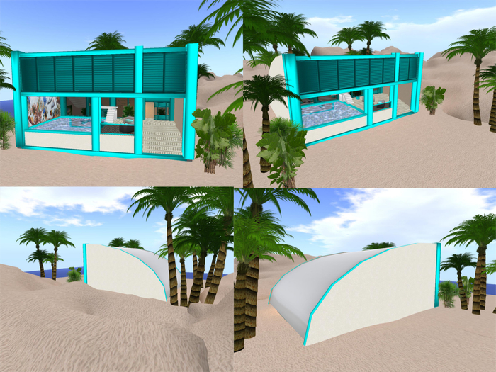 Second Life Marketplace - Beach House Aquamarina BOX