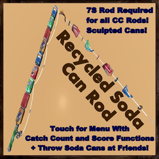 Second Life Marketplace - (CC) Kids Rez-Rod: Recycled Soda Can Pole ...