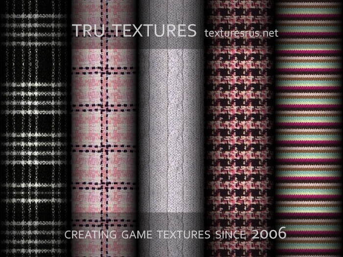 Second Life Marketplace - 11124: Aug 05 - 10 x Seamless Tweed & Knitted ...