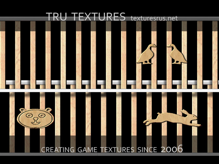 Second Life Marketplace - 26316: 8 Seamless Baby Crib Wood Railing Textures