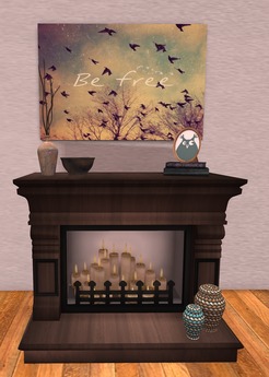 Second Life Marketplace - DL Decor Bundle Up fireplace