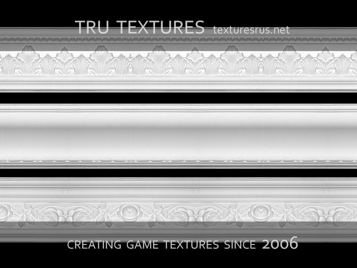 Second Life Marketplace - 10327: Sept 06 - 10 x Seamless White Coving ...