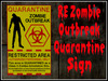 Second Life Marketplace - RE Zombie Outbreak Quarantine Sign - Free ...