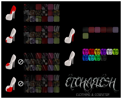 Second Life Marketplace - DEMO [Etchaflesh] Crush Steelheart Pumps For ...