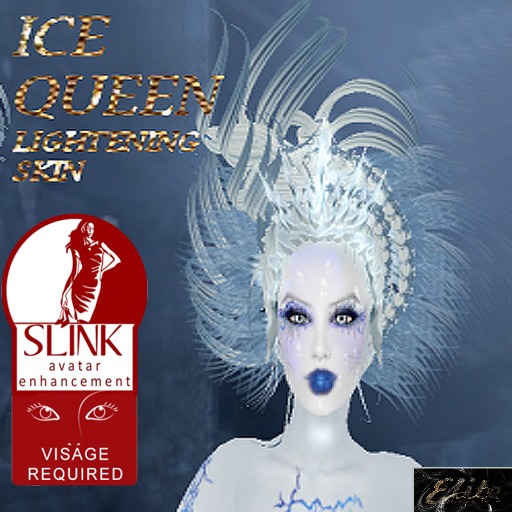 Second Life Marketplace - Elite Skins*.Ice Queen Lightening SLINK ...