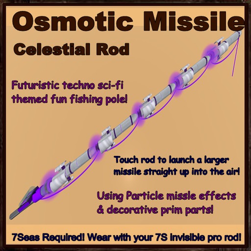 Second Life Marketplace - (CC) Techno Rod: Osmotic Missile Rod (7Seas ...