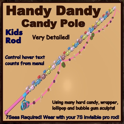 Second Life Marketplace - (CC) Kids Rod: Handy Dandy Candy Pole (7Seas ...