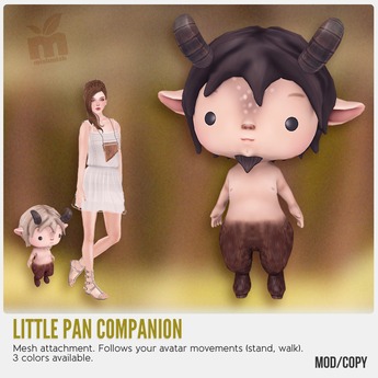 Second Life Marketplace - *MishMish* Little Pan Companion - DARK [boxed]