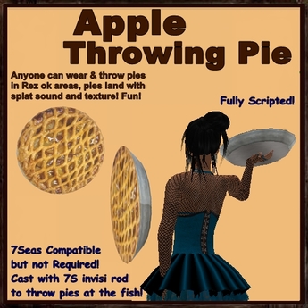 Second Life Marketplace - Apple Throwing Pie -Fun Toy!