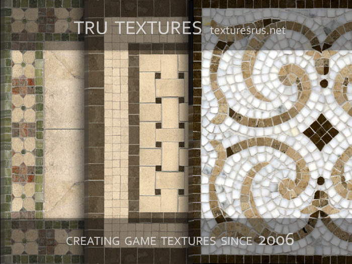 Second Life Marketplace - 10483: May 06 - 10 x Mosaic Floor Tile ...