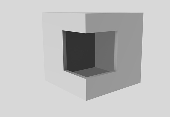 Second Life Marketplace - Shapez Mesh Full Perm Corner Cut Hollow Cube ...