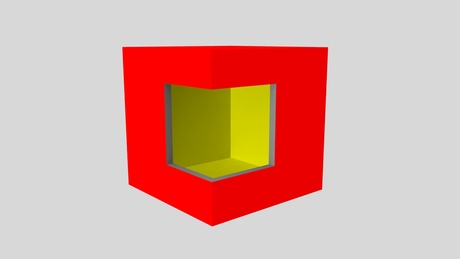 Second Life Marketplace - Shapez Mesh Full Perm Corner Cut Hollow Cube ...