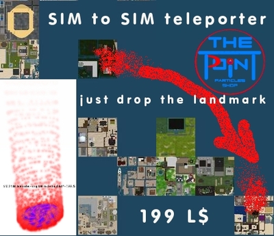 Second Life Marketplace - SIM to SIM TELEPORTER ~ EASY 2 Set & Use