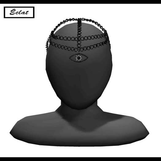 Second Life Marketplace - *[Eclat]* The Third Eye Face Chain_Black ...