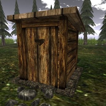 Second Life Marketplace - *NWD* -Viking Line- Outdoor Toilet - GIFT