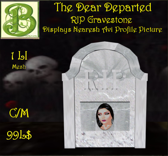 Second Life Marketplace - The Dear Departed: RIP Tombstone Displays ...