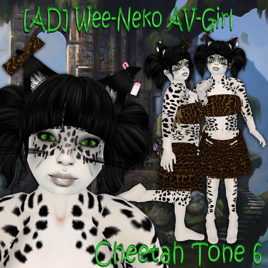 Second Life Marketplace - [AD] Wee-Neko Full Girl AV-Cheetah 6