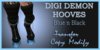 Second Life Marketplace - Digi Demon Hooves Blue n Black