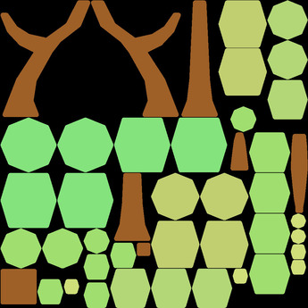 Second Life Marketplace - Random Mesh #1 - Low Poly Tree (MESH DESIGNER)