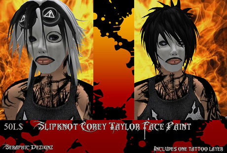 Second Life Marketplace - ~Seraphic Dezignz~ Slipknot Corey Taylor Face ...