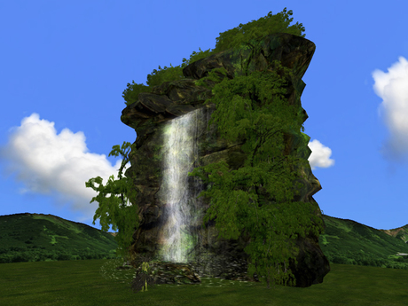 Second Life Marketplace - Waterfall - Rainforest Beauty Falls (with ...